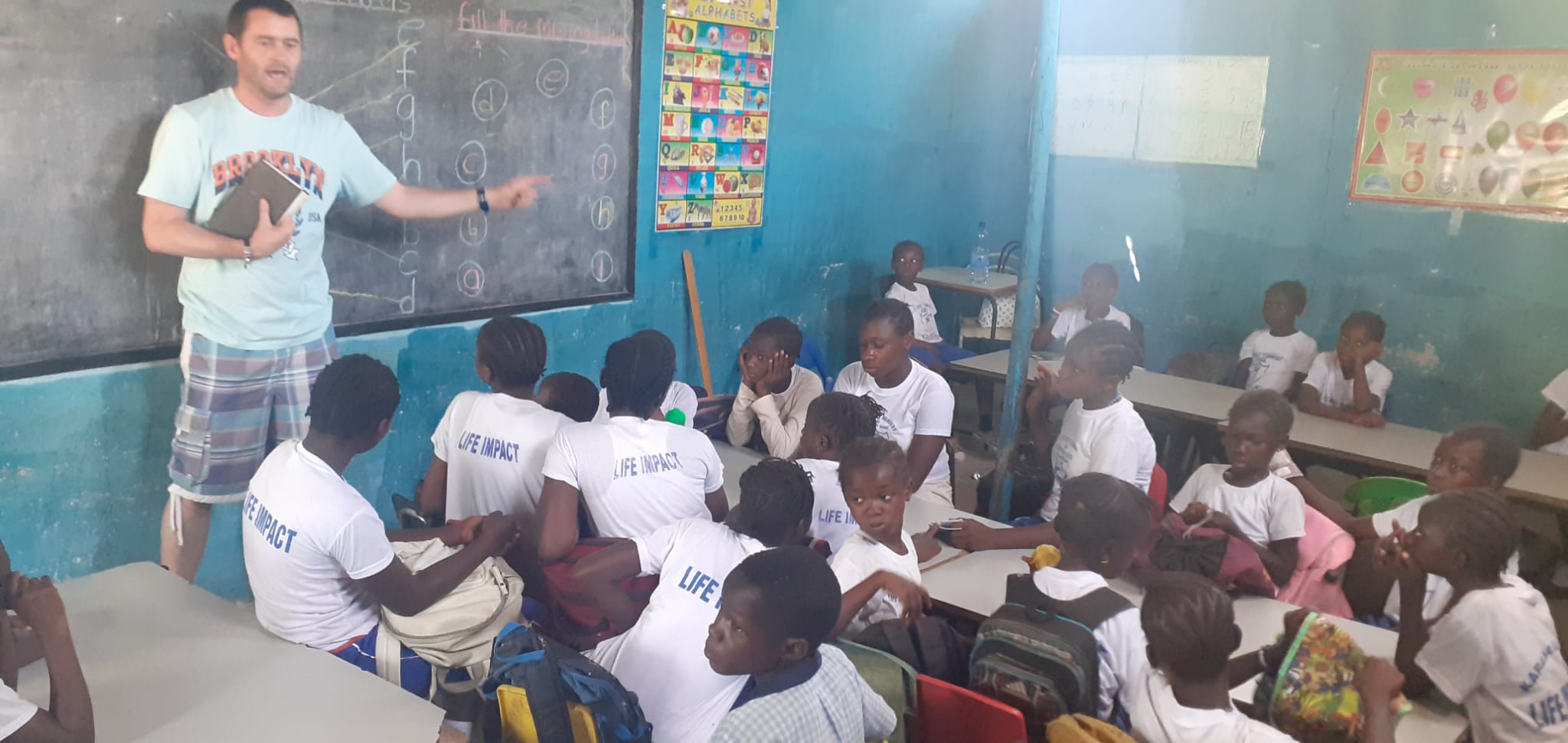 Peter teaching in the school. - RP Global Alliance